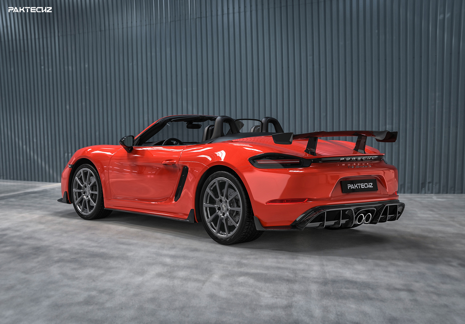 Porsche 718 Paktechz Front Splitter,Porsche 718 Paktechz Aerodynamics Kit