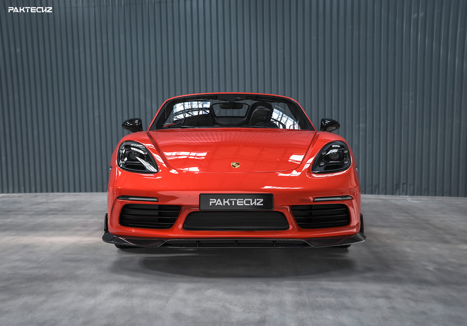 Porsche 718 Paktechz Front Splitter,Porsche 718 Paktechz Aerodynamics Kit