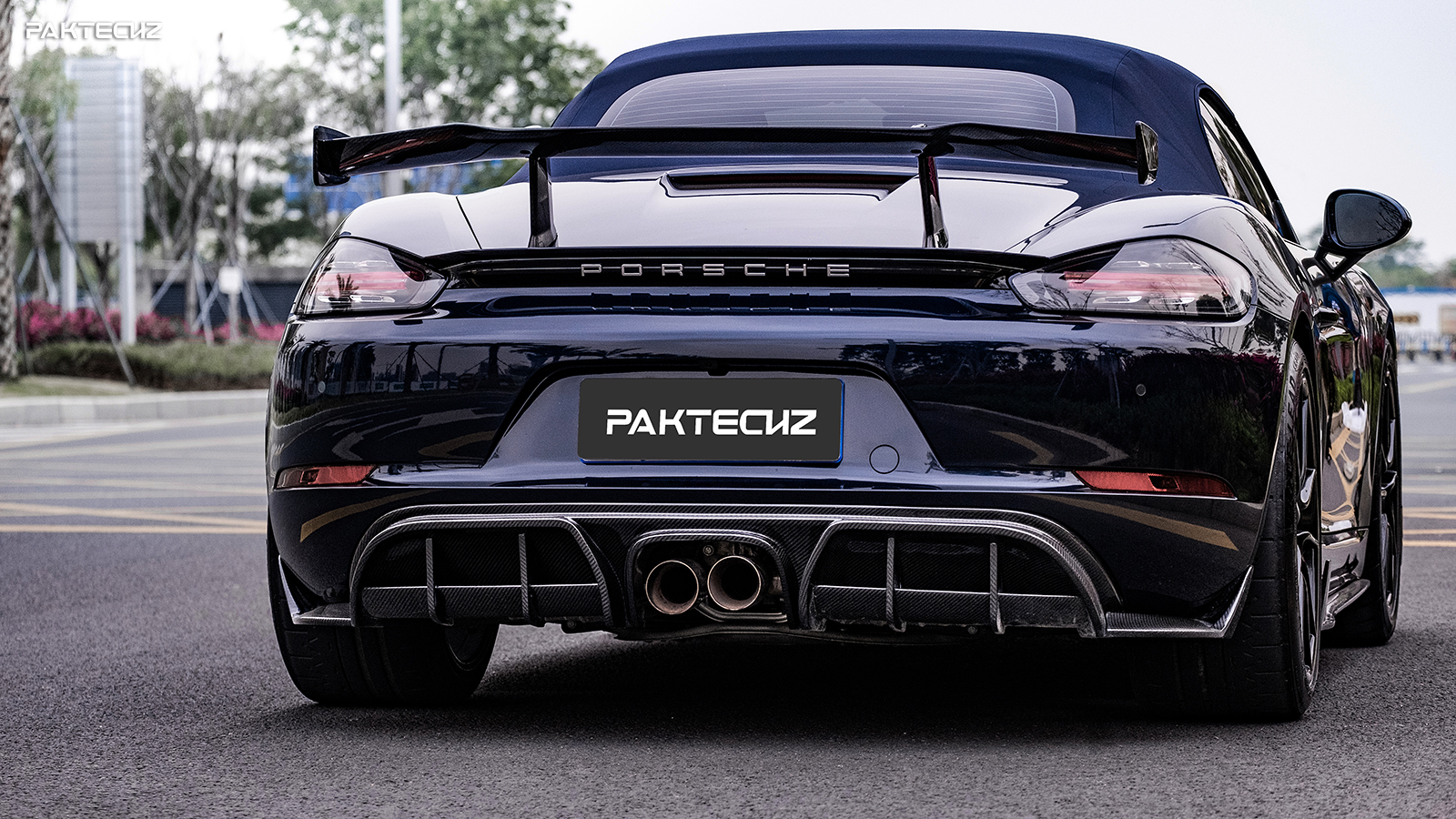 Porsche 718 Paktechz Front Splitter,Porsche 718 Paktechz Aerodynamics Kit