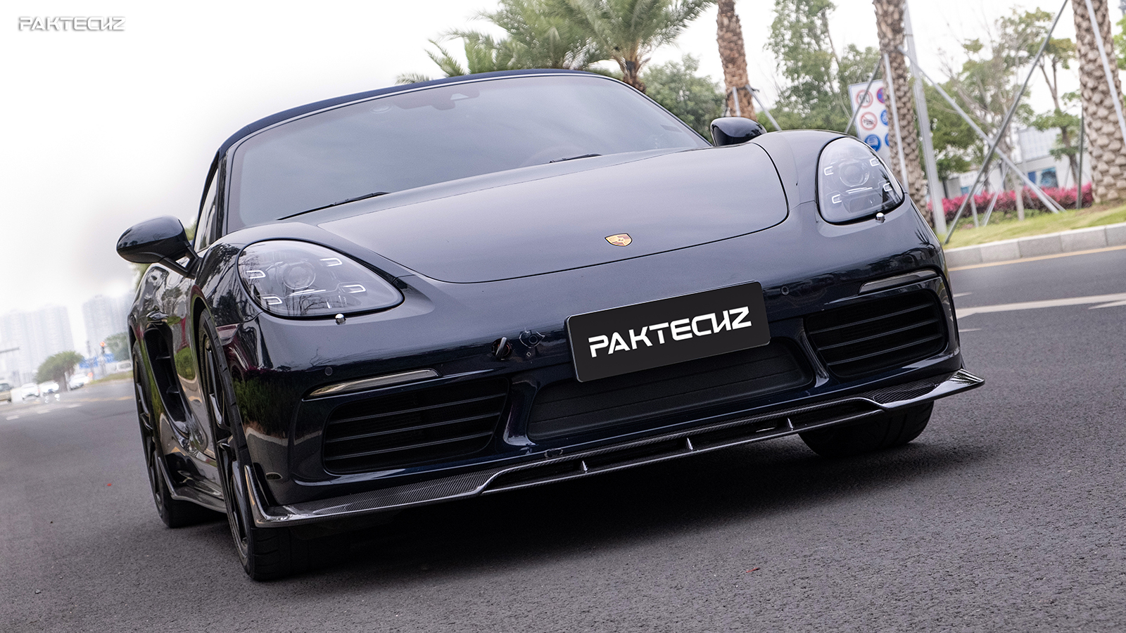 Porsche 718 Paktechz Front Splitter,Porsche 718 Paktechz Aerodynamics Kit