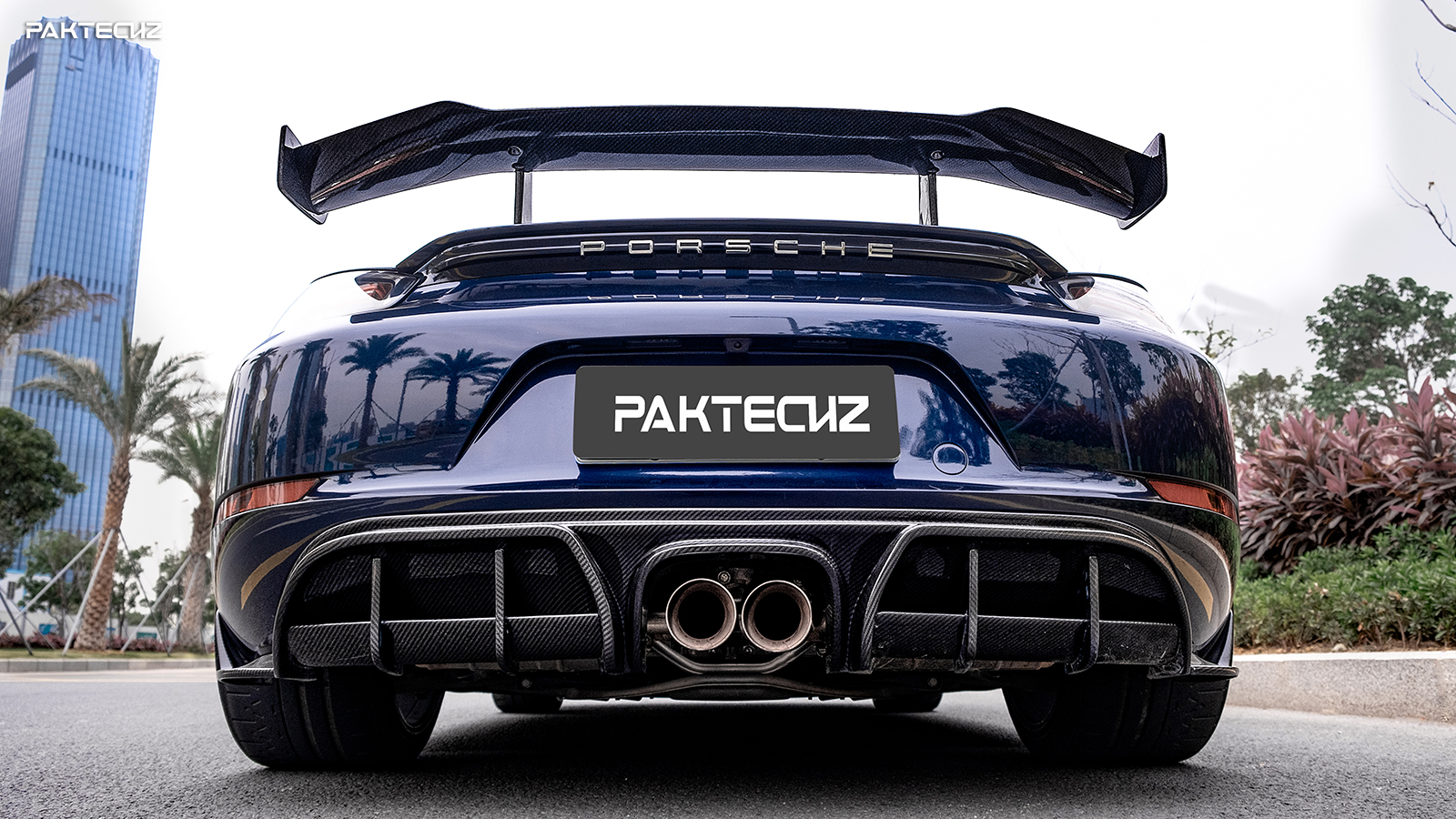 Porsche 718 Paktechz Front Splitter,Porsche 718 Paktechz Aerodynamics Kit